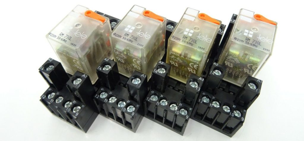 Switching Relay RM 730L-N, Miniature Relay,230VAC, 4 CO, LED – Sabrow ...